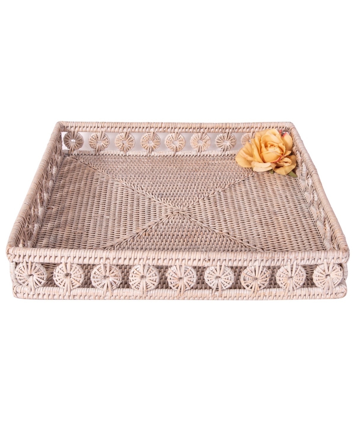 Click here for Artifacts Trading Company Rattan Square Tray  ... prices