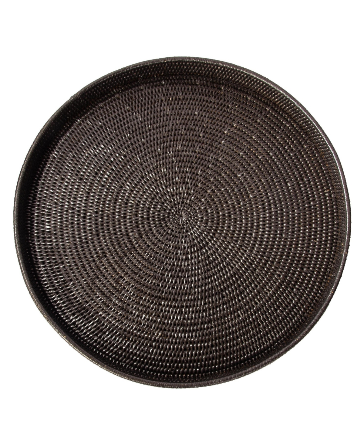 Click here for Artifacts Rattan Round Tray 32" - Tudor black prices
