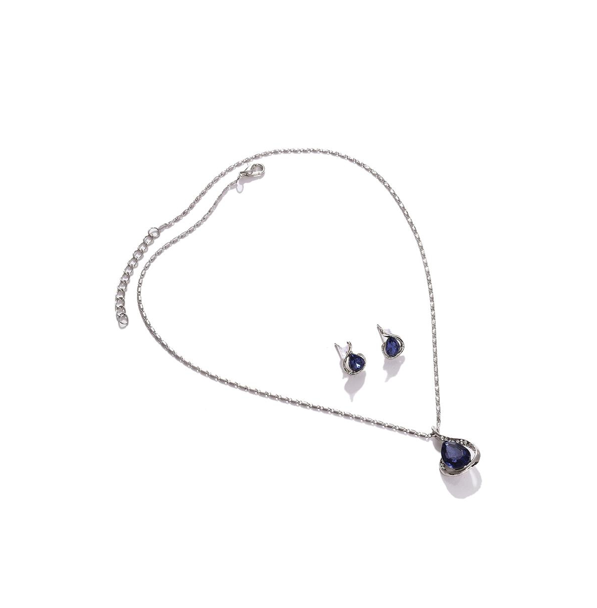 Click here for Sohi Womens Silver Plated Designer Jewellery Set -... prices