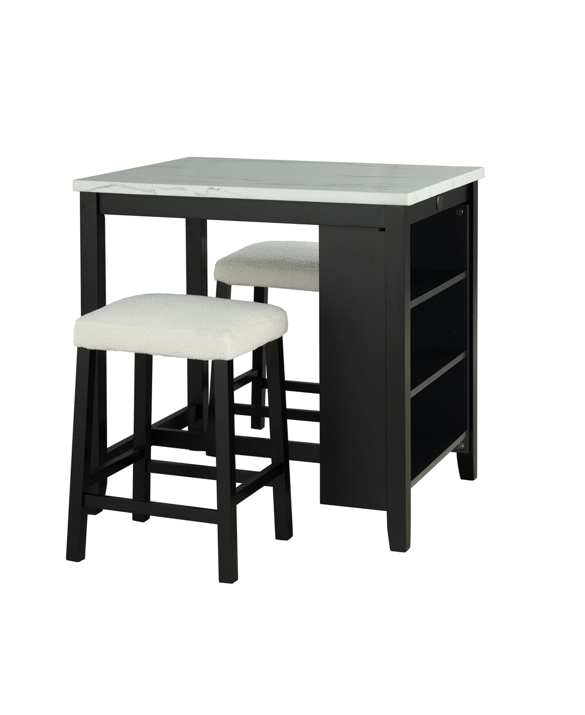 Click here for Boyel Living 3-Piece Bar Table and Chairs Set Lvor... prices