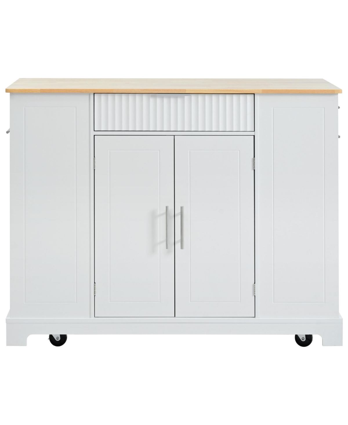Click here for Casainc Fluted Kitchen Island with Trash Can Cabin... prices