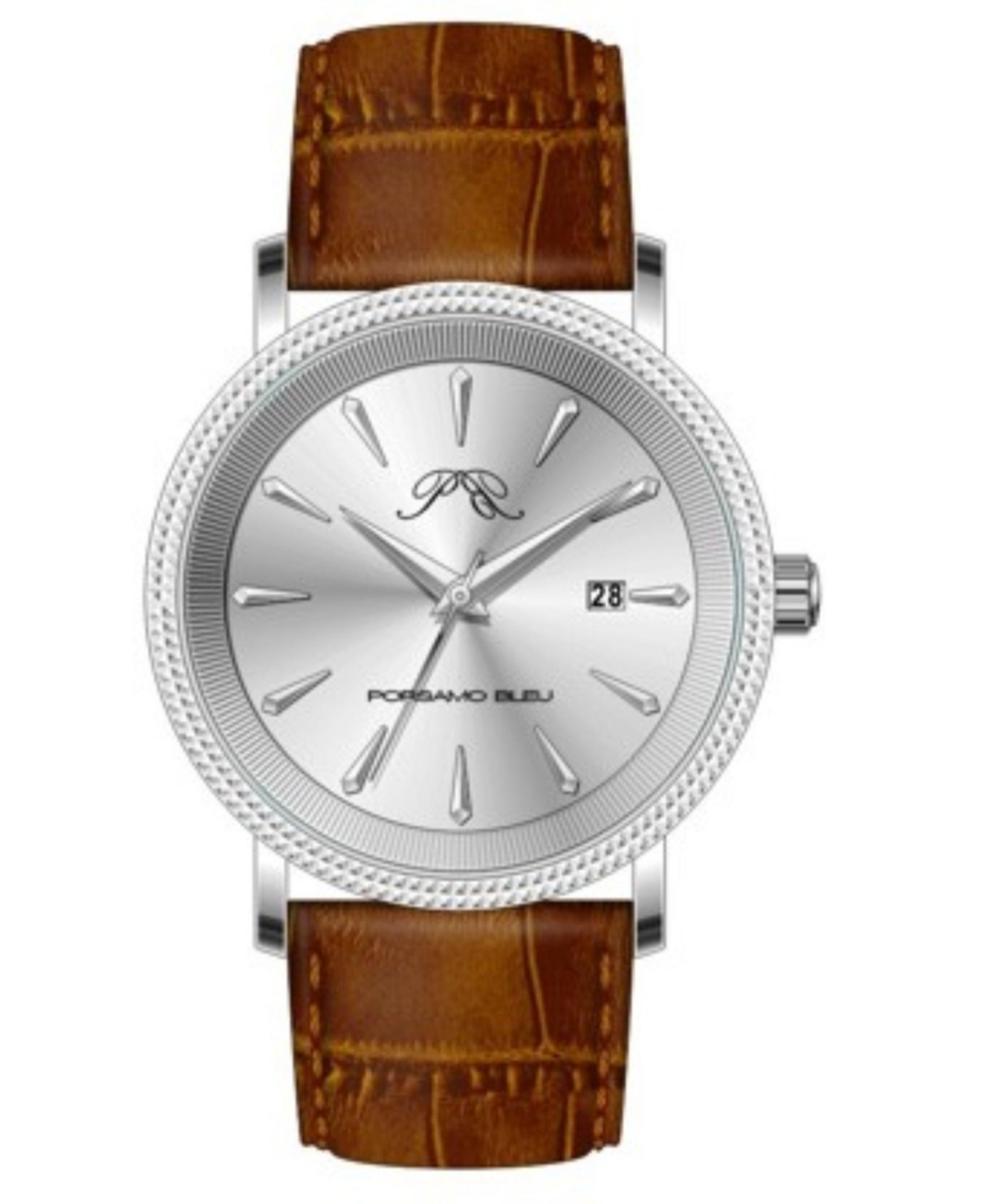 Click here for Porsamo Bleu Mens Veritas 1 Genuine Leather Band W... prices
