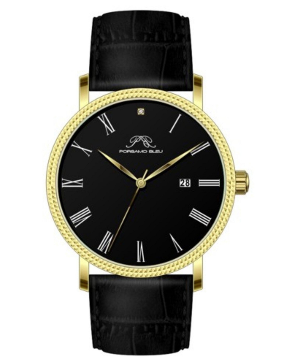 Click here for Porsamo Bleu Mens Veritas 1 Genuine Leather Band W... prices