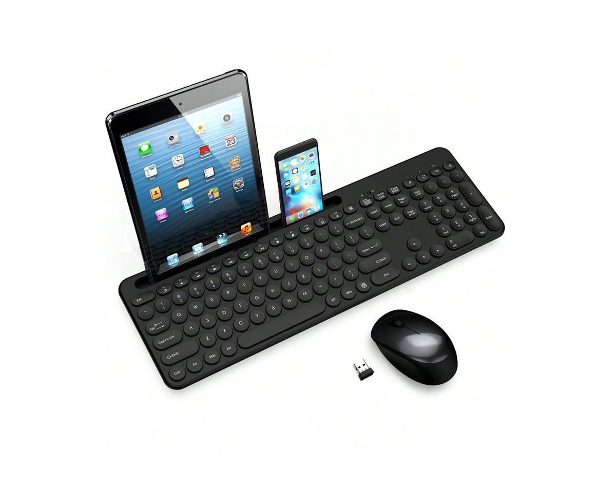 Click here for Wireless Keyboard And Mouse Combo - Full-Sized Erg... prices