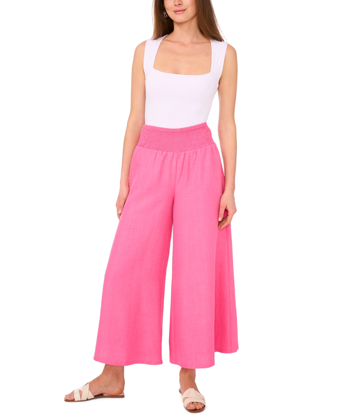 Click here for Vince Camuto Womens Cropped Wide-Leg Pants - Flami... prices