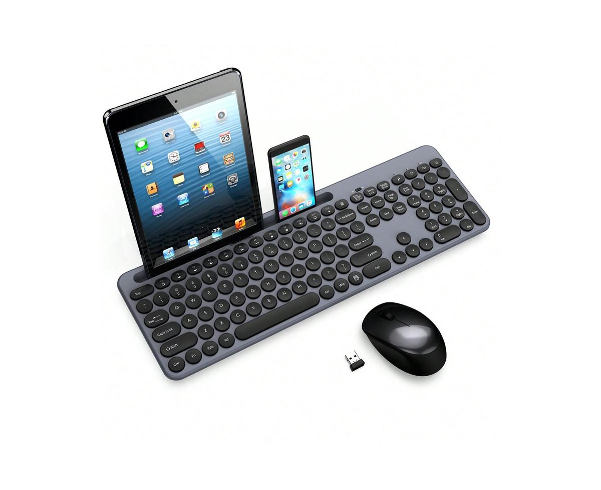 Click here for Wireless Keyboard And Mouse Combo - Full-Sized Erg... prices