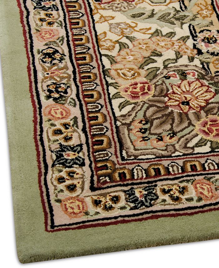 Nourison Wool and Silk 2000 2005 Light Green 2'6" x 4'3" Area Rug - Macy's