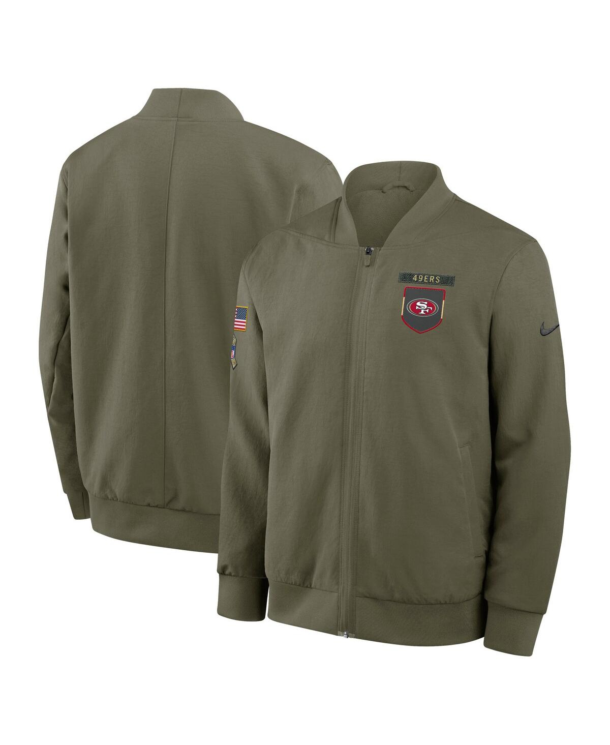 Click here for Nike Mens Olive San Francisco 49ers 2025 Salute to... prices