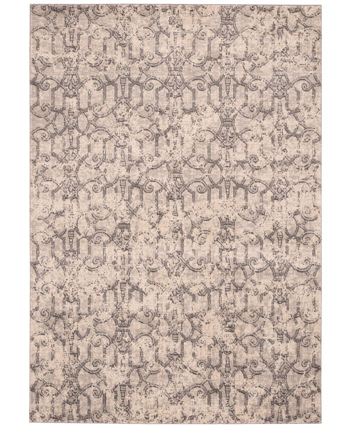 Kelly Ripa Home CLOSEOUT! Origin KRH11 Ivory/Grey 5'3" x 7'5" Area Rug ...