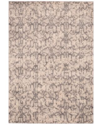 CLOSEOUT! Kelly Ripa Home Origin KRH11 Ivory/Grey 5'3" x 7'5" Area Rug ...