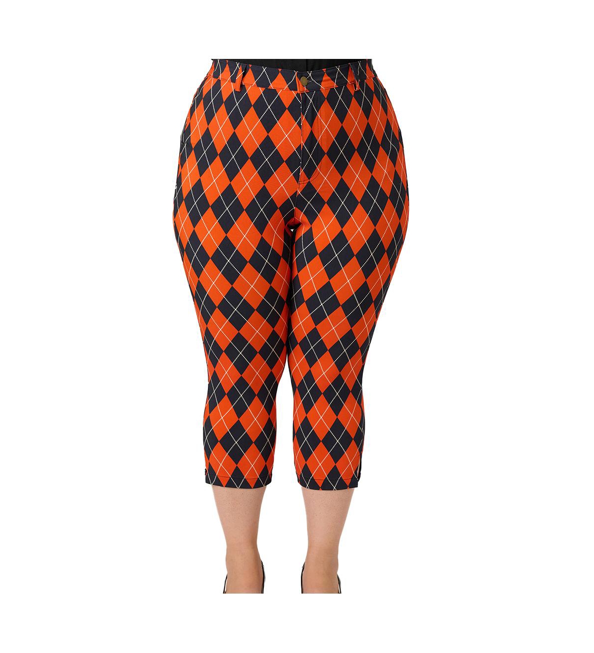 Click here for Unique Vintage Plus Size Rachelle Capri Pants - Or... prices