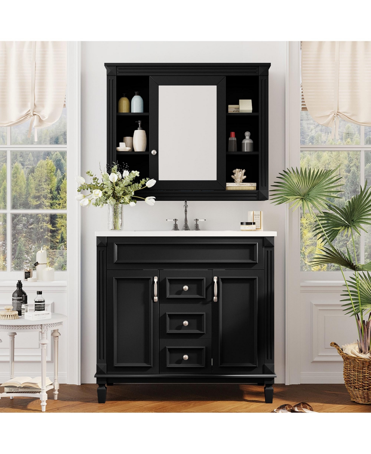 Click here for Casainc 36 Bathroom Vanity with Top Sink  Mirror C... prices
