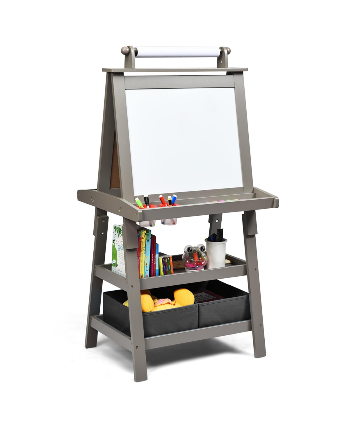 Click here for Kids Art Easel Double Sided Chalkboard Magnetic Wh... prices