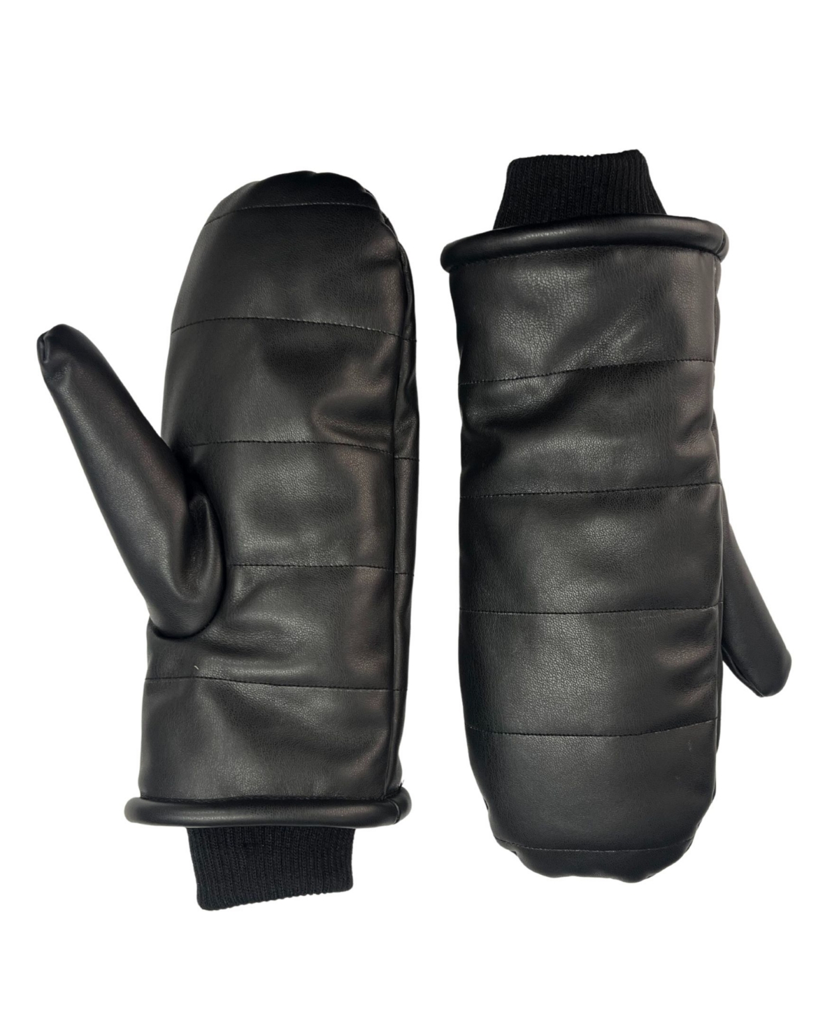 Click here for Marcus Adler Leather Mitten - Black prices