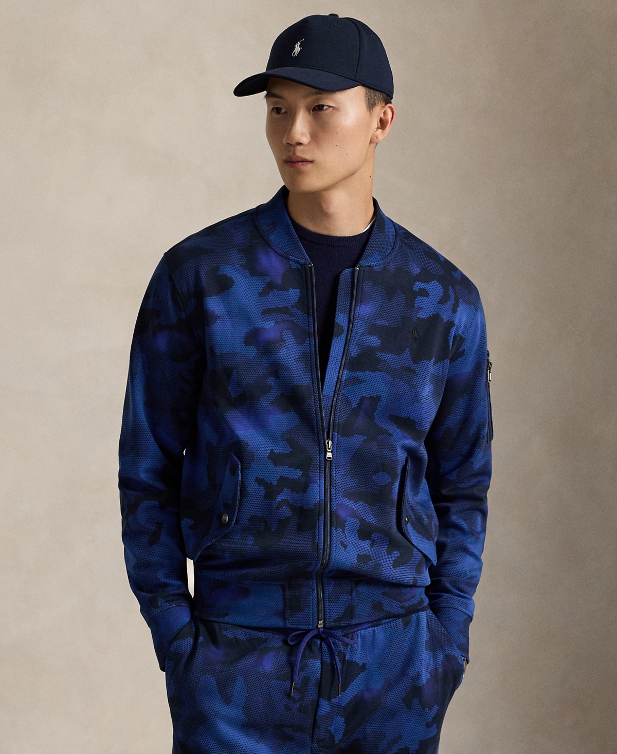 Click here for Polo Ralph Lauren Mens Camo Double-Knit Long Sleev... prices