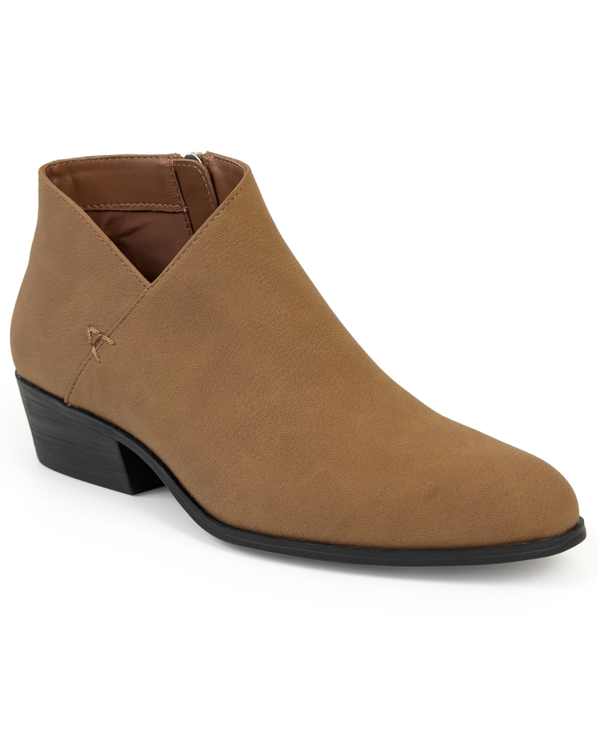 Click here for Aerosoles Womens Cayu Bootie - Tan faux tumbled nu... prices