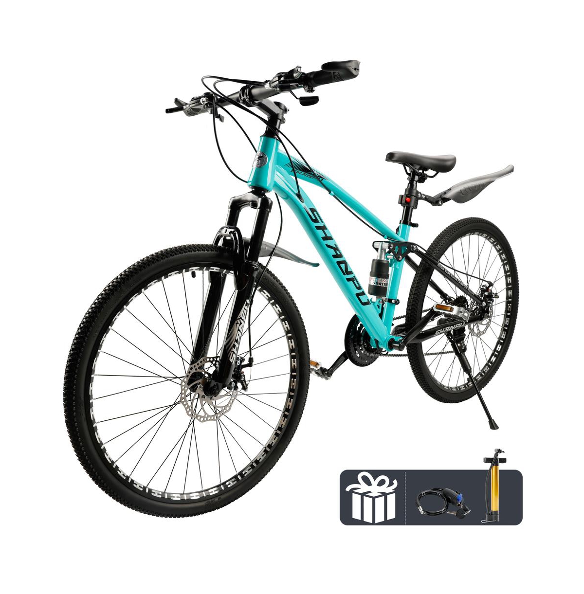 Click here for Artudatech 26-Inch 21-Speed Mountain Bike with Ful... prices