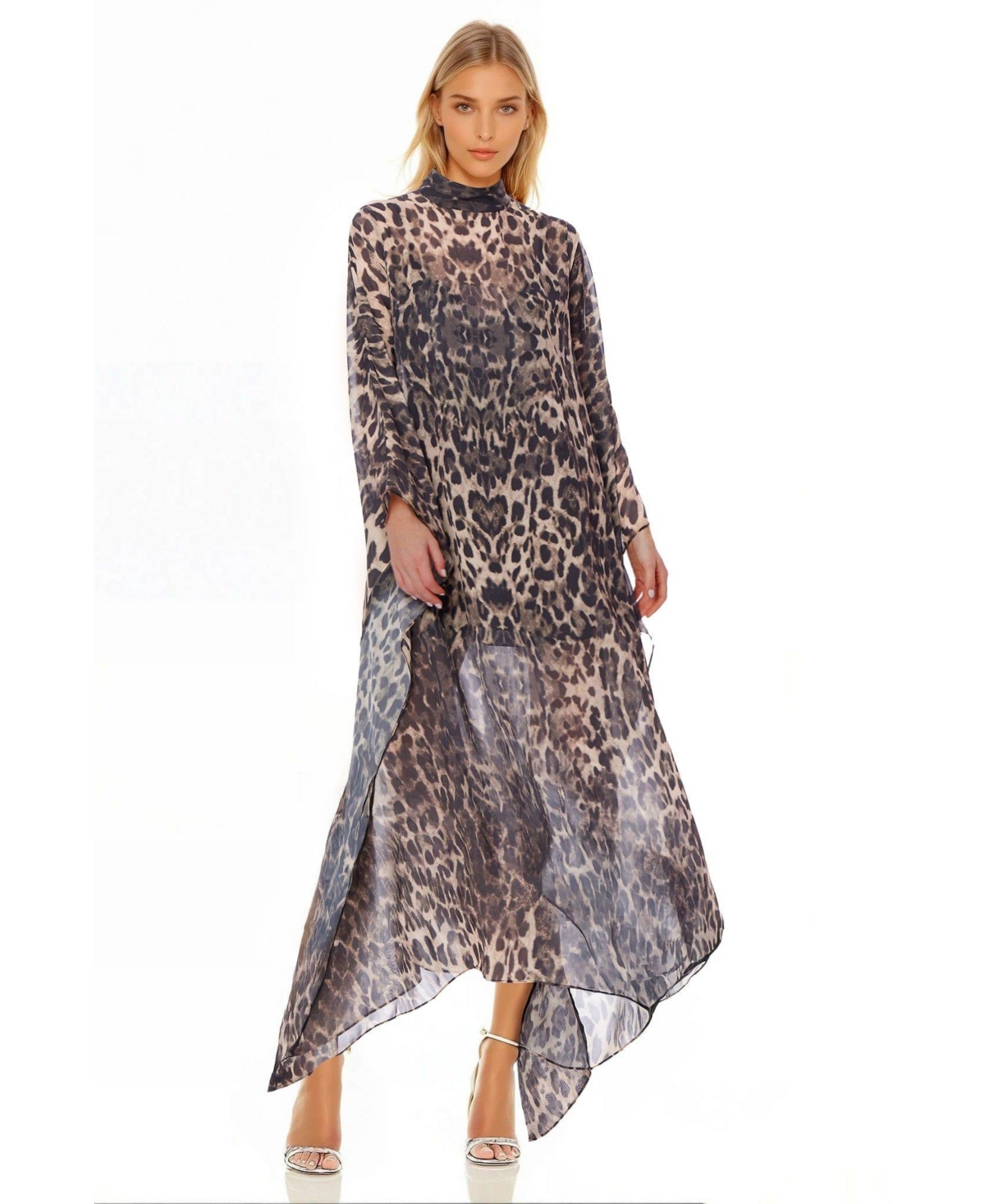 Click here for ONE33 Social Womens The Rhea Leopard High-Low Caft... prices