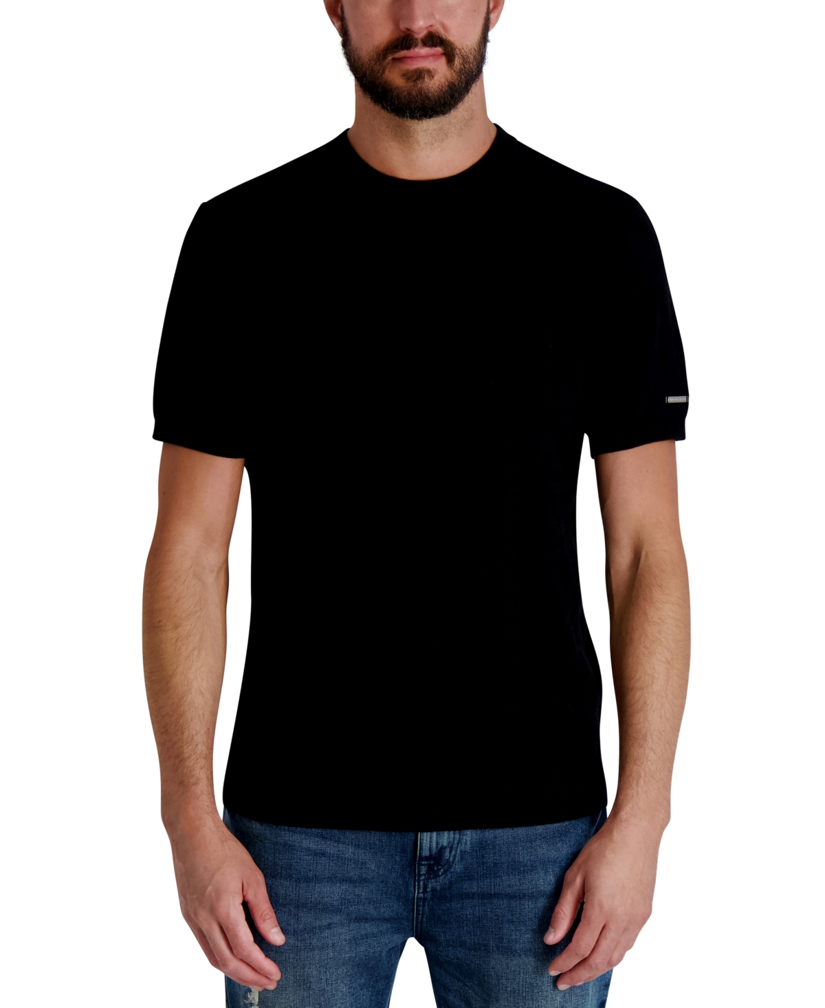 Click here for Karl Lagerfeld Paris Mens Jacquard Patterned Crewn... prices