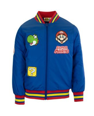 Mario Big Boys Super Luigi Bomber Jacket - Macy's