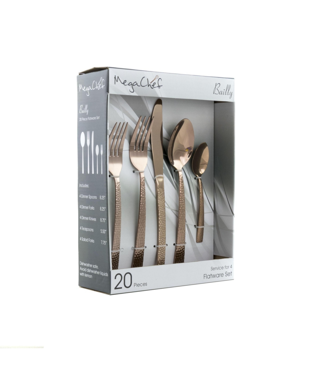 Click here for MegaChef Baily 20 Piece Flatware Utensil Set  Stai... prices