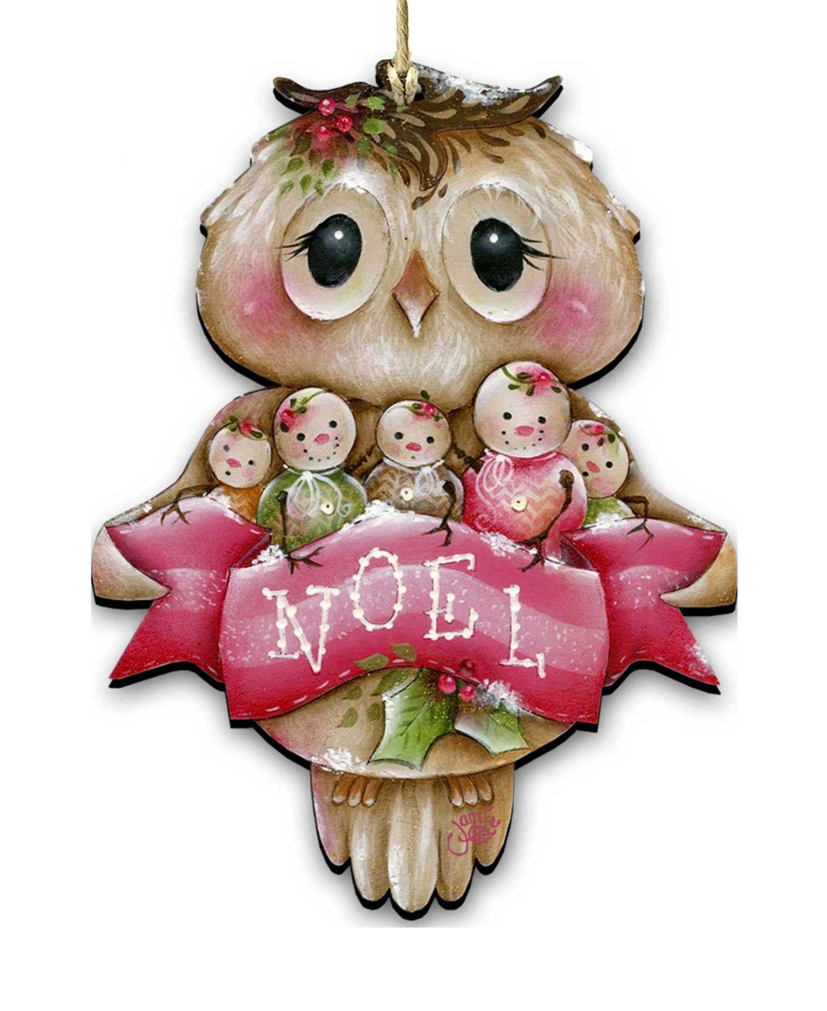 Click here for Designocracy Owl You Need Is Love Holiday Ornament... prices