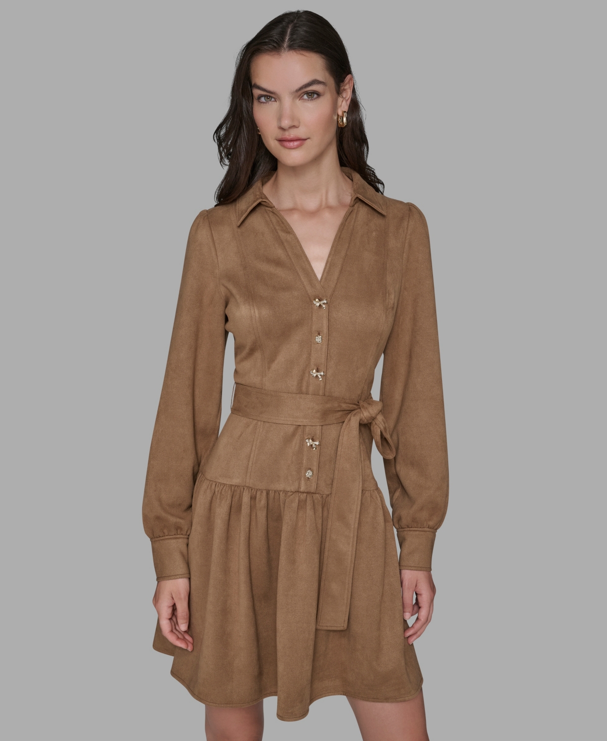 Click here for Karl Lagerfeld Paris Womens Collared Shirt Dress -... prices