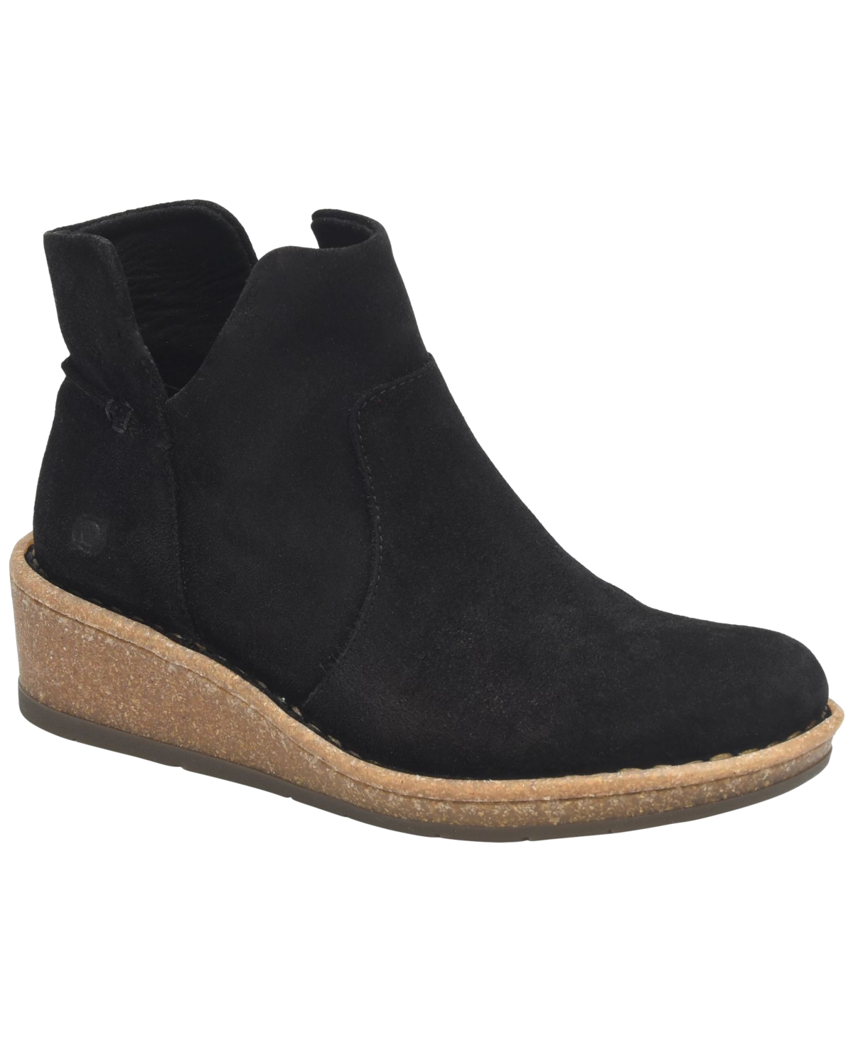 Click here for Born Womens Viv Round Toe Ankle Booties - Black prices