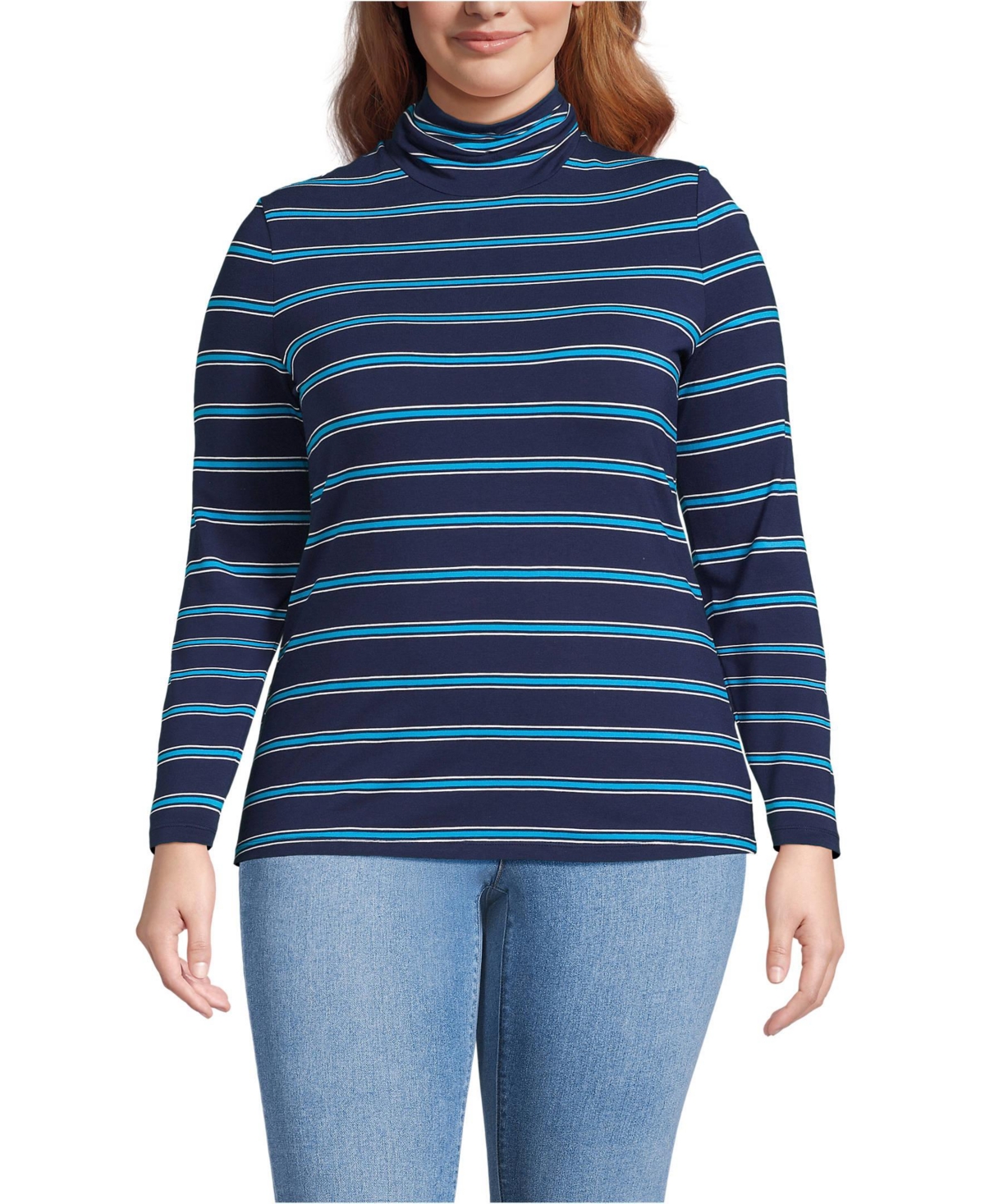 Click here for Lands End Plus Size Lightweight Jersey Long Sleeve... prices