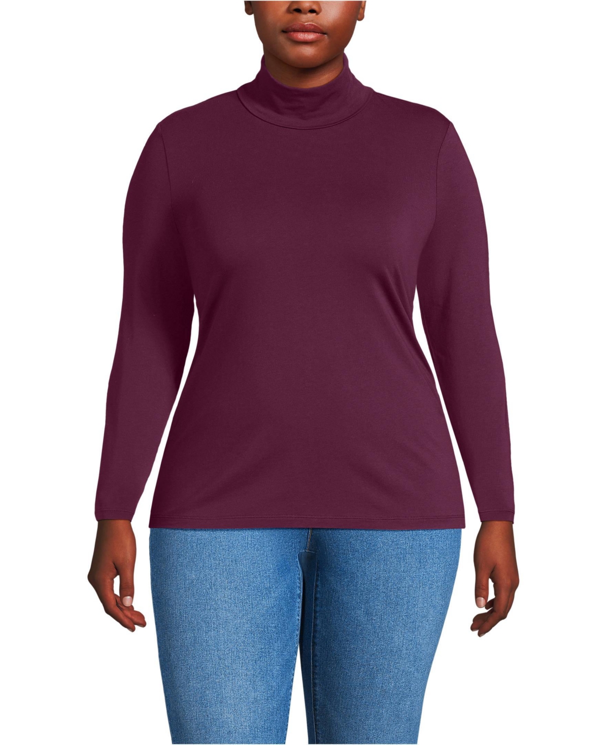 Click here for Lands End Plus Size Lightweight Jersey Long Sleeve... prices