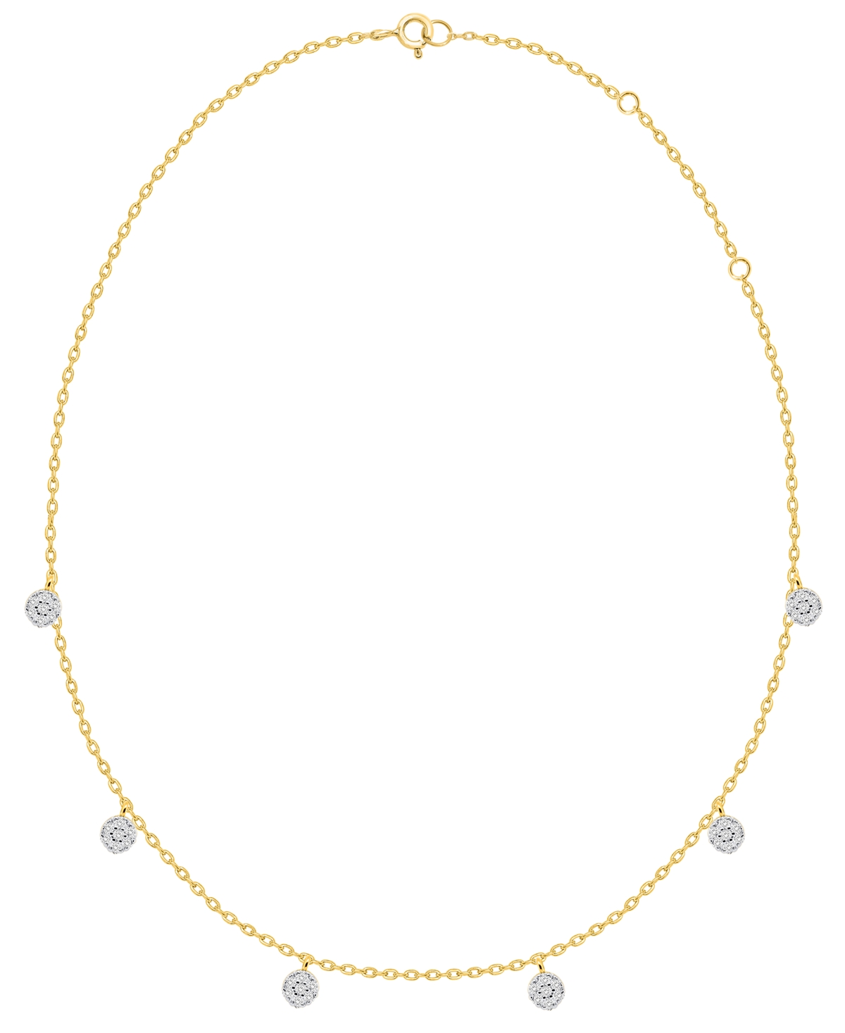 Click here for Macys White Diamond Necklace (1/4 ct. t.w.) in 14K... prices