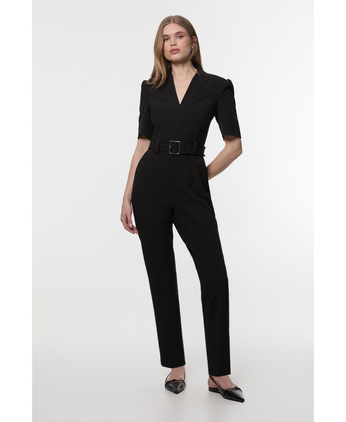 Click here for Karen Millen Womens Structured Crepe Forever Belte... prices