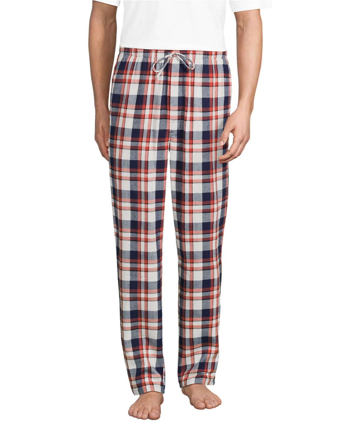 Click here for Lands End Big & Tall Flannel Pajama Pants - Navy/b... prices