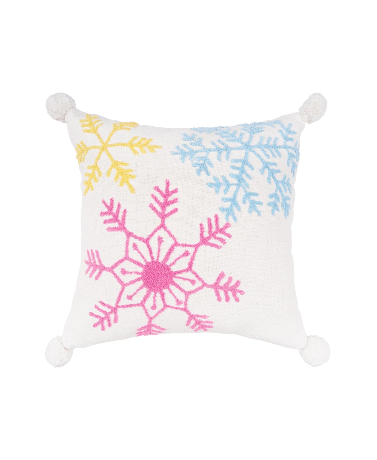 Click here for Snowflakes 100 Cotton Boho Christmas Accent Throw... prices