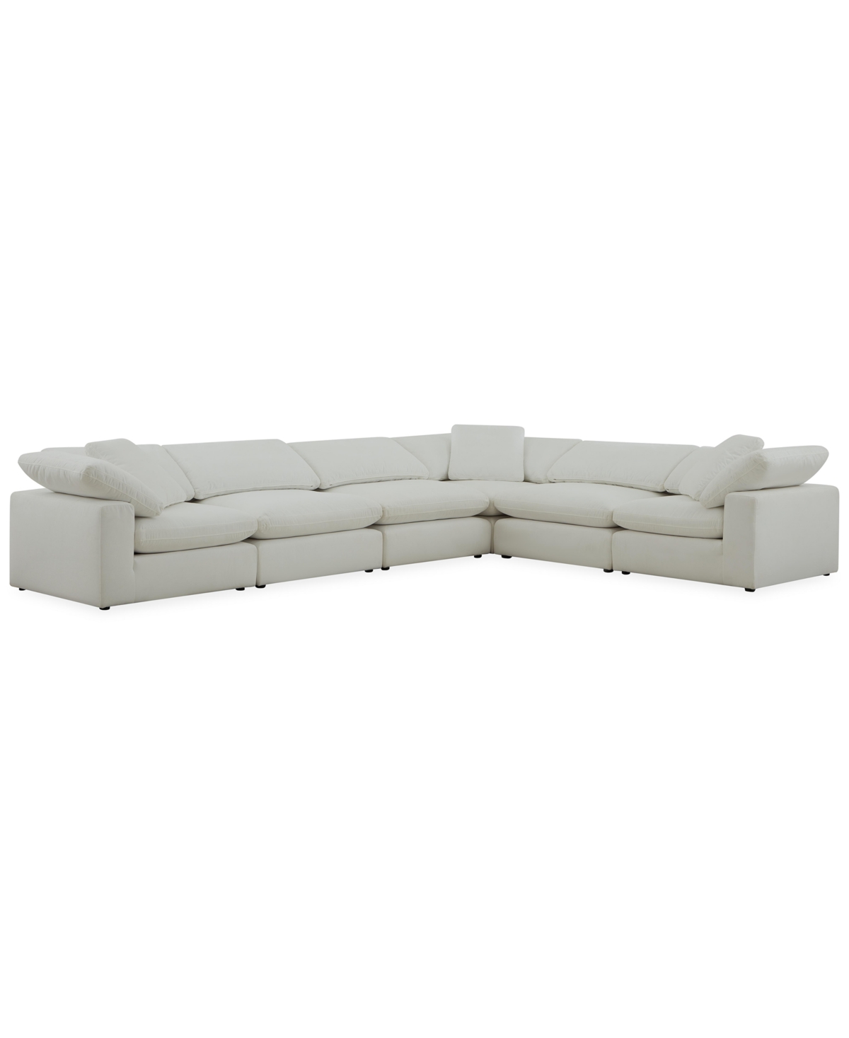 Click here for Furniture Fog 6-Pc. Fabric L-Sectional Sofa Set -... prices