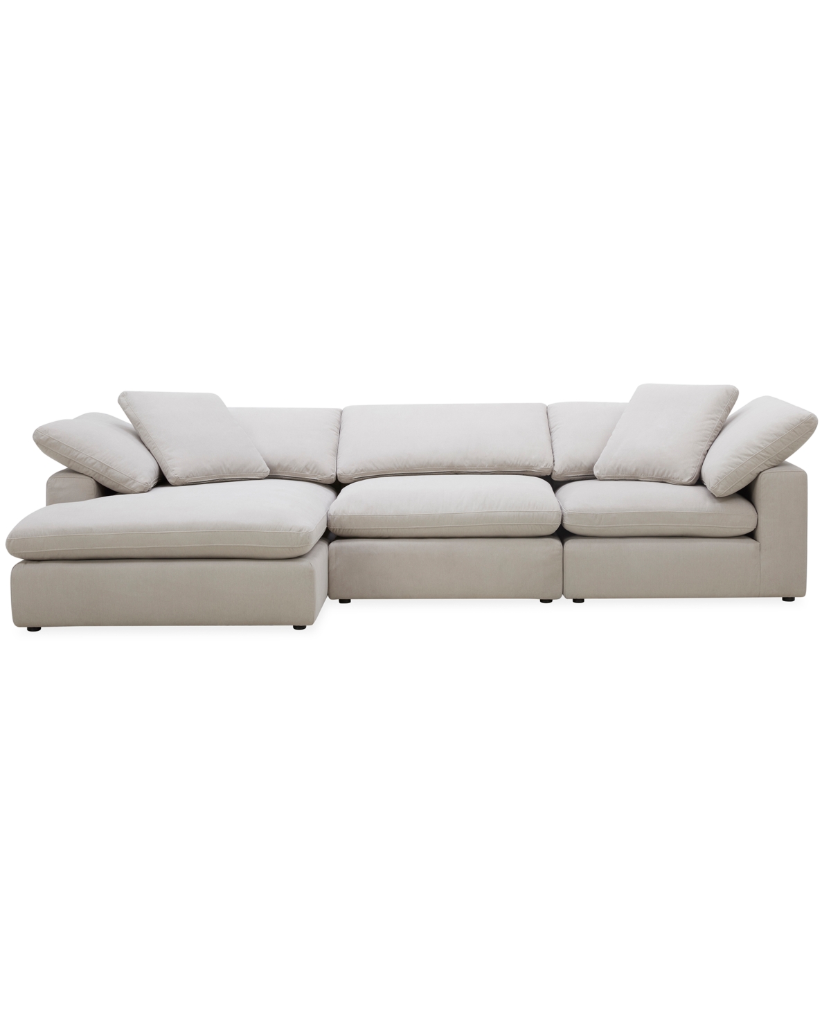 Click here for Furniture Fog 3-Pc. Fabric Chaise Sectional Sofa S... prices