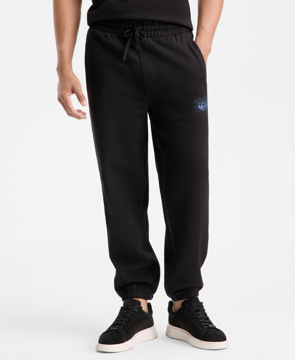 Click here for Hugo by Hugo Boss Mens Cotton Logo Jogger Pants -... prices