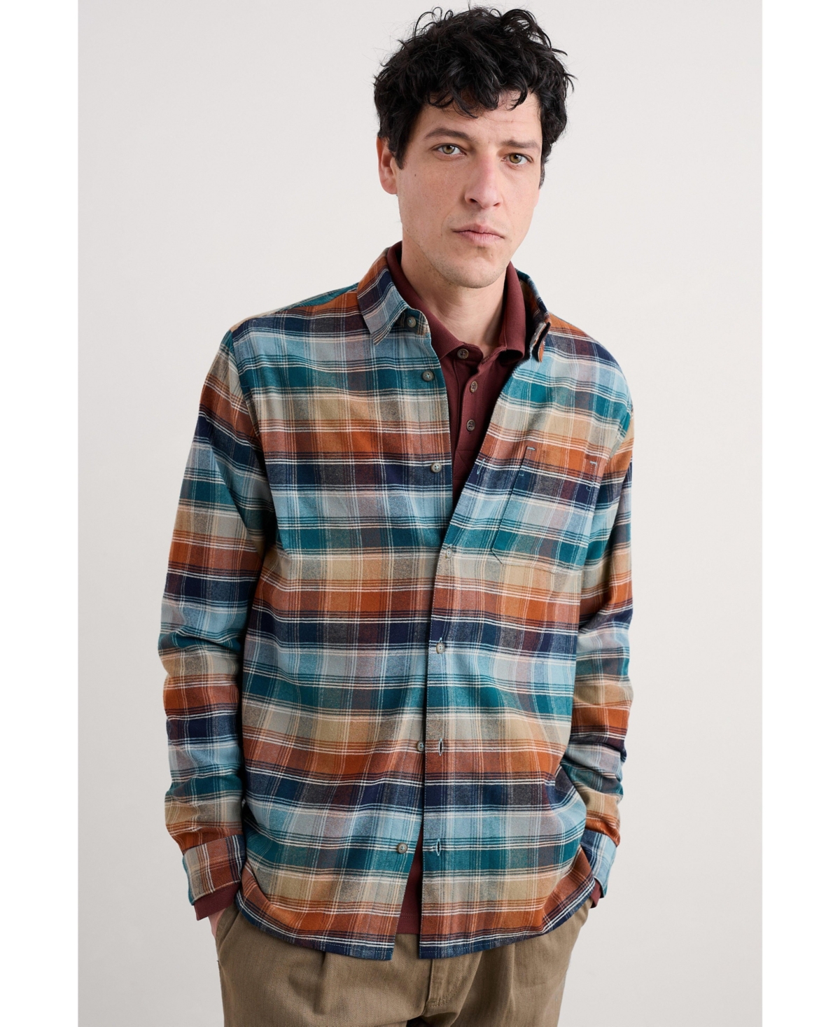 Click here for Seasalt Cornwall Mens Fathomer Shirt - Root cellar... prices