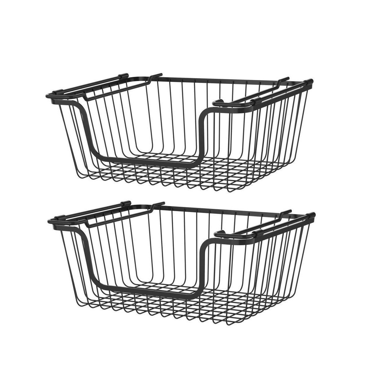 Click here for Oceanstar Stackable Metal Wire Storage Basket Set... prices