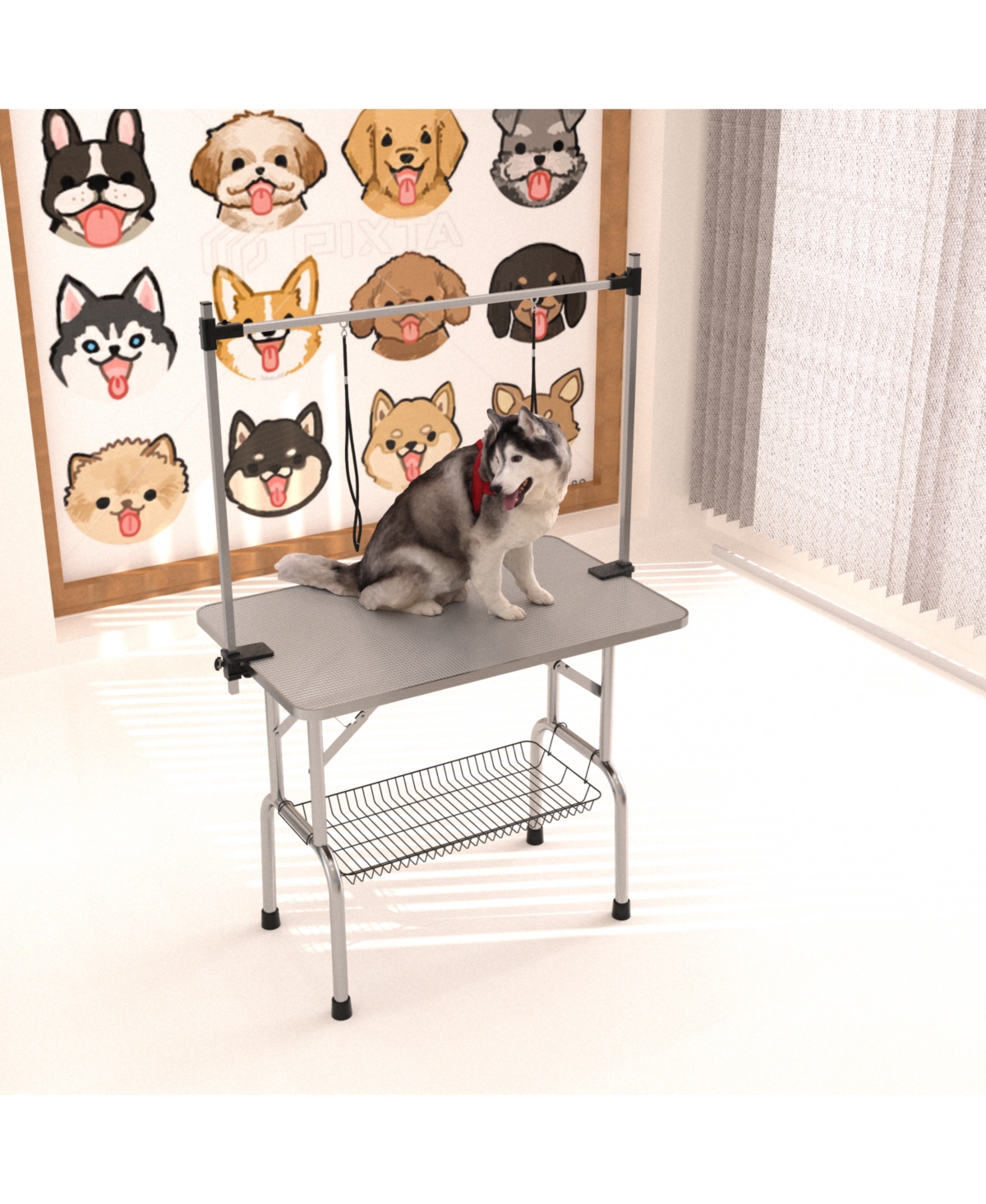 Click here for Streamdale Furniture Sturdy Foldable Pet Grooming... prices