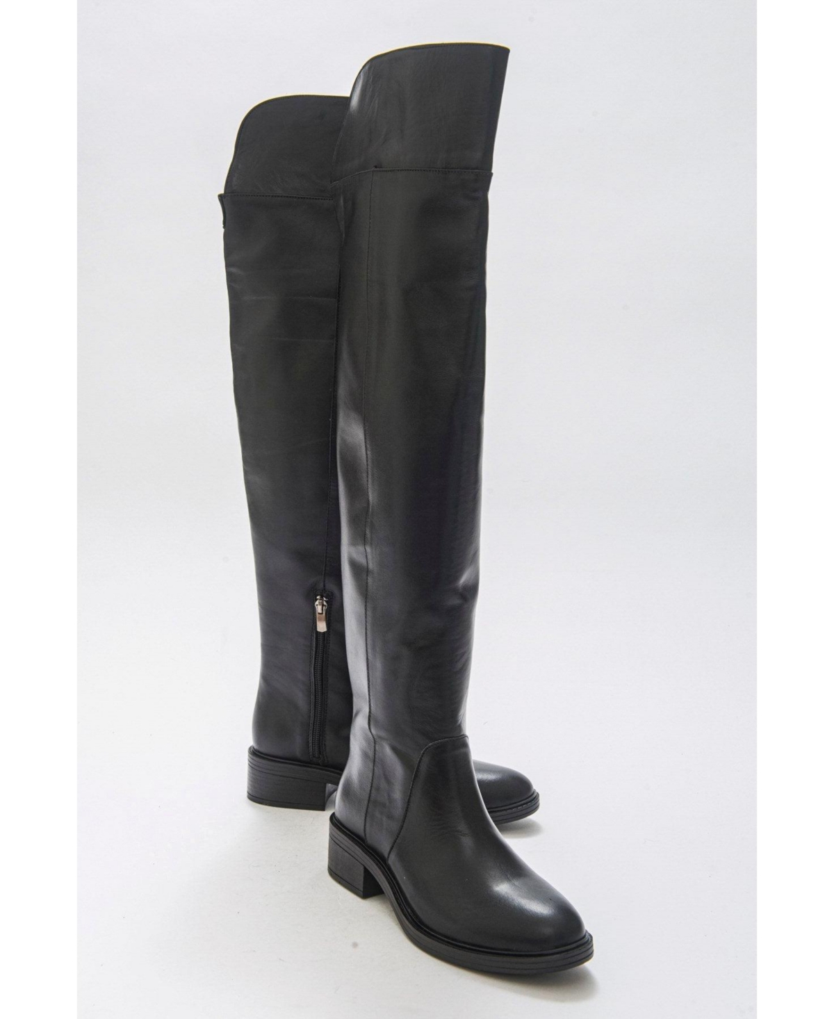 Click here for Forever & Always Shoes Petya Leather Over the Knee... prices