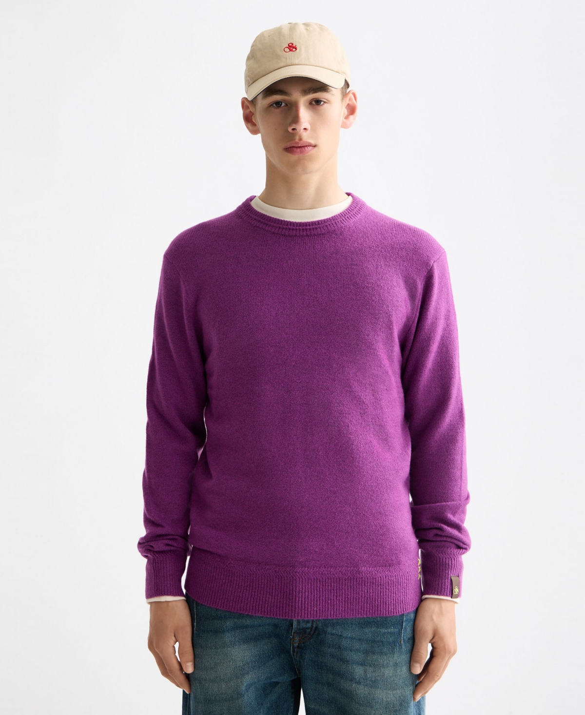 Click here for Scotch & Soda Mens Solid Crew Neck Sweater - Gloxi... prices