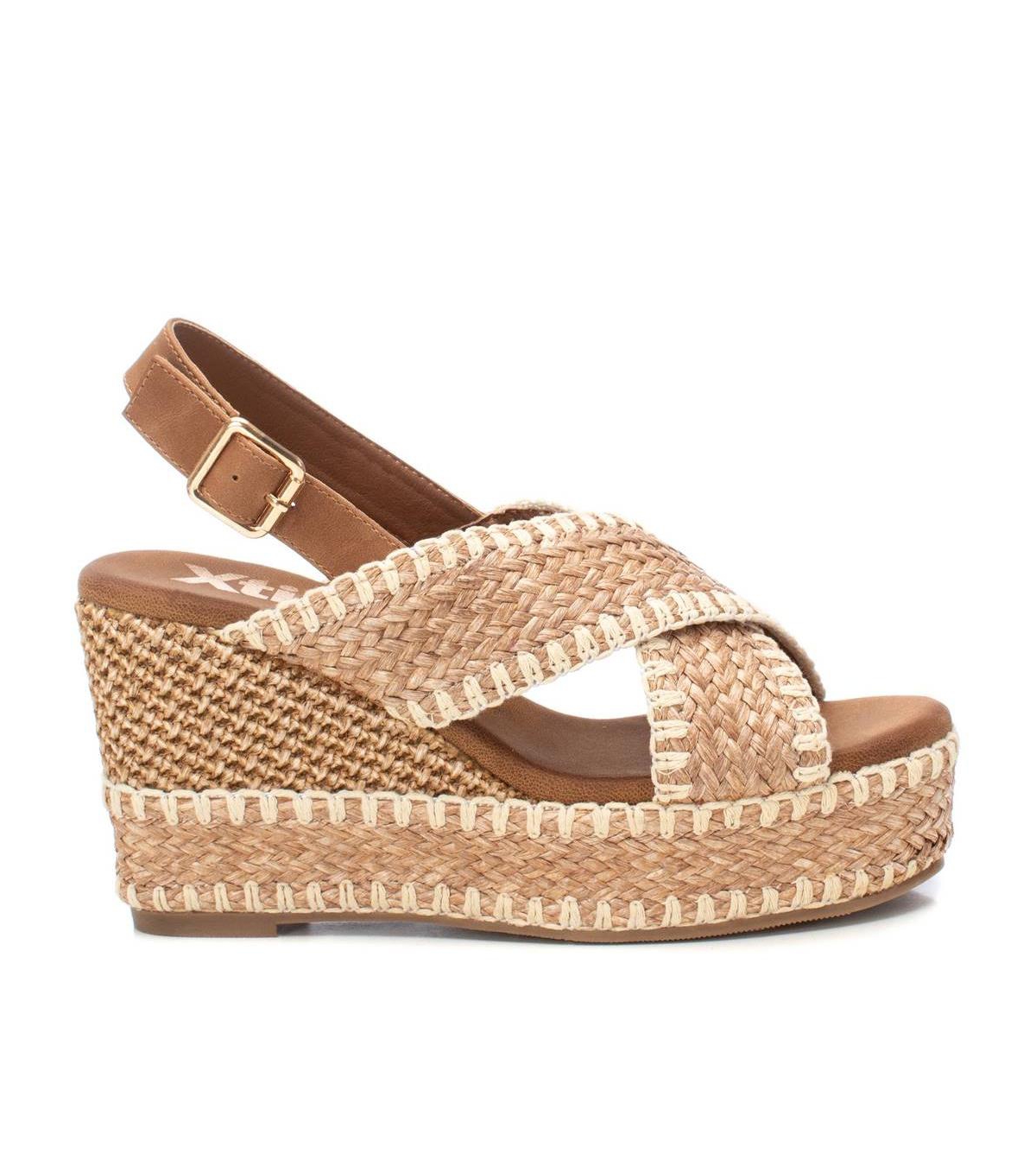 Click here for Xti Womens wedge sandals - Taupe prices