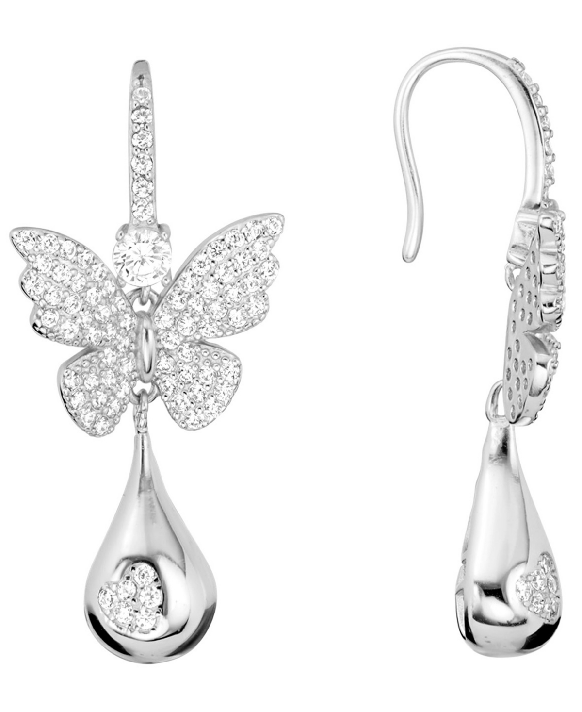 Click here for Macys Cubic Zirconia Butterfly Drop Earrings (0.93... prices