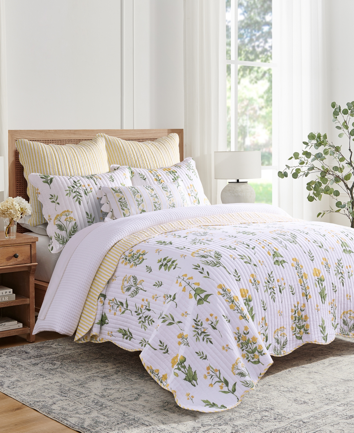 Click here for Levtex Home Daffodil Reversible 2-Pc. Quilt Set  T... prices