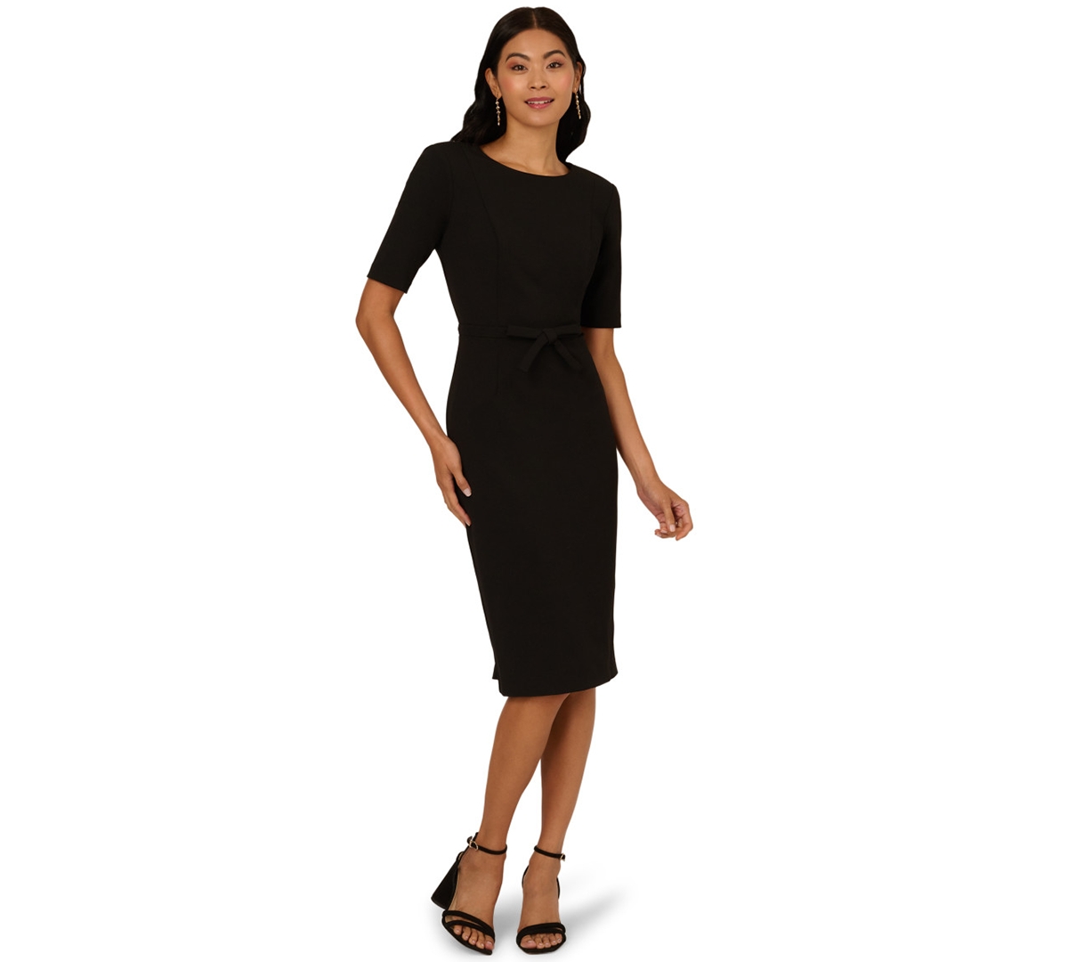 Click here for Adrianna Papell Womens Mini Bow-Front Sheath Dress... prices