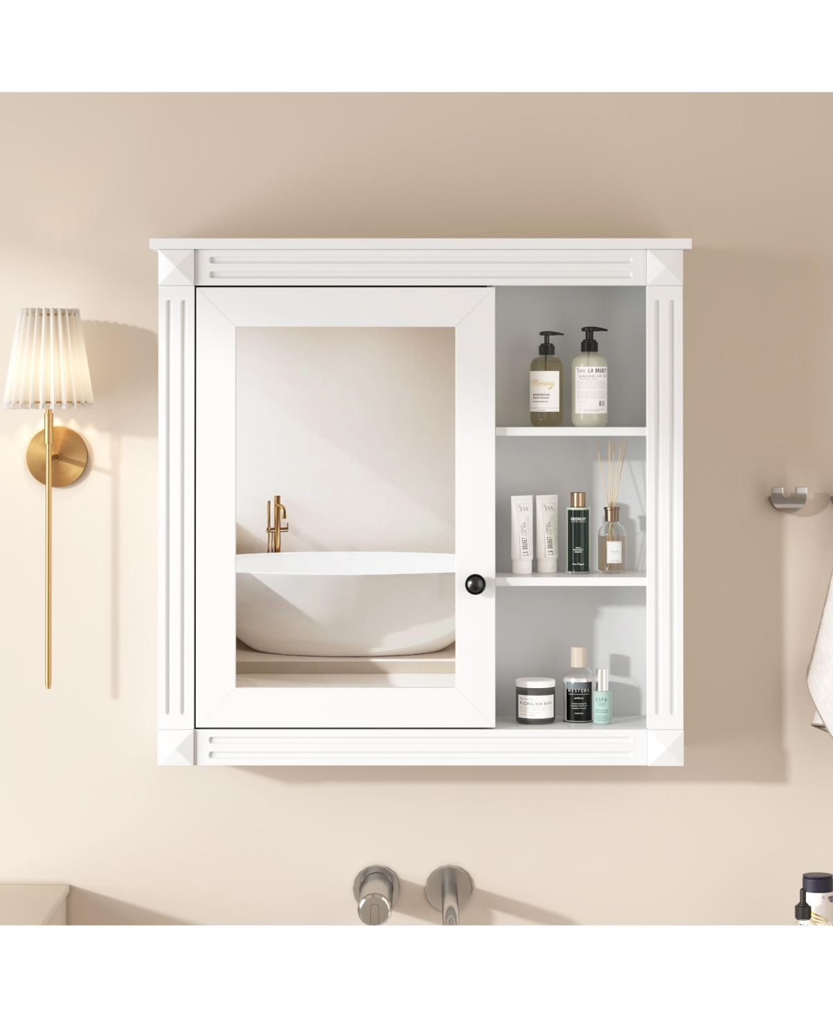 Click here for Casainc Wall-Mounted Medicine Cabinet with Mirror... prices