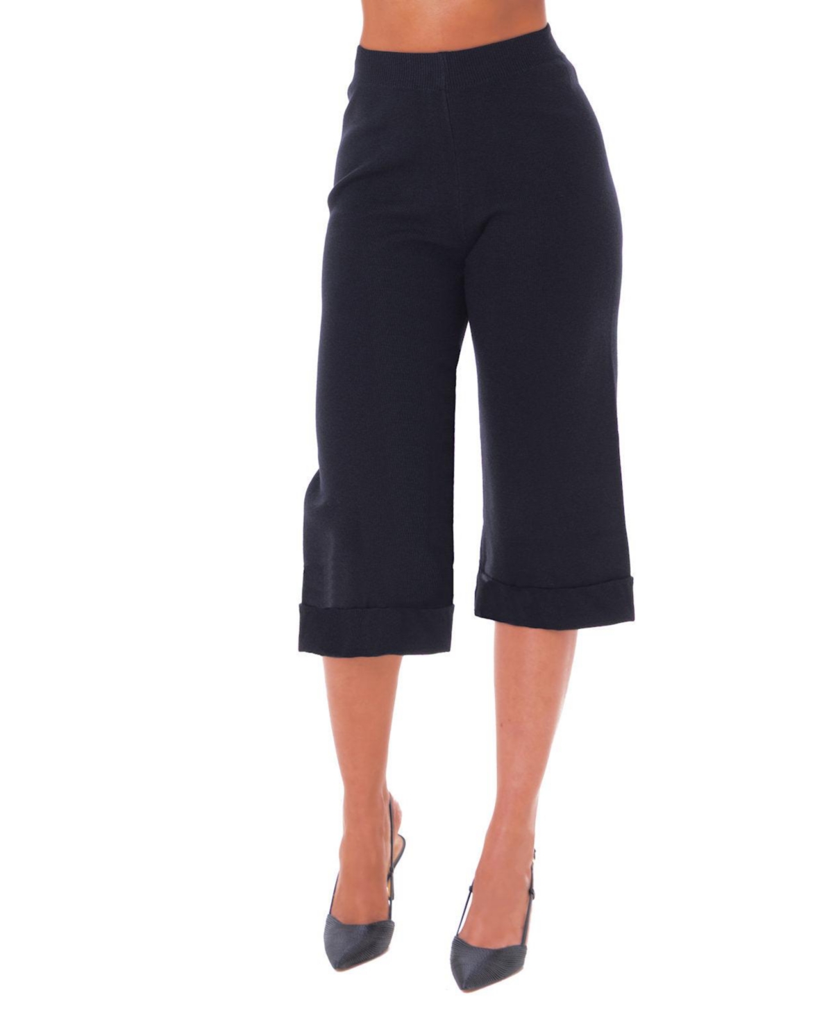 Click here for Dai Moda Womens Vicchi Wide Cuff Sweater Pant - Bl... prices