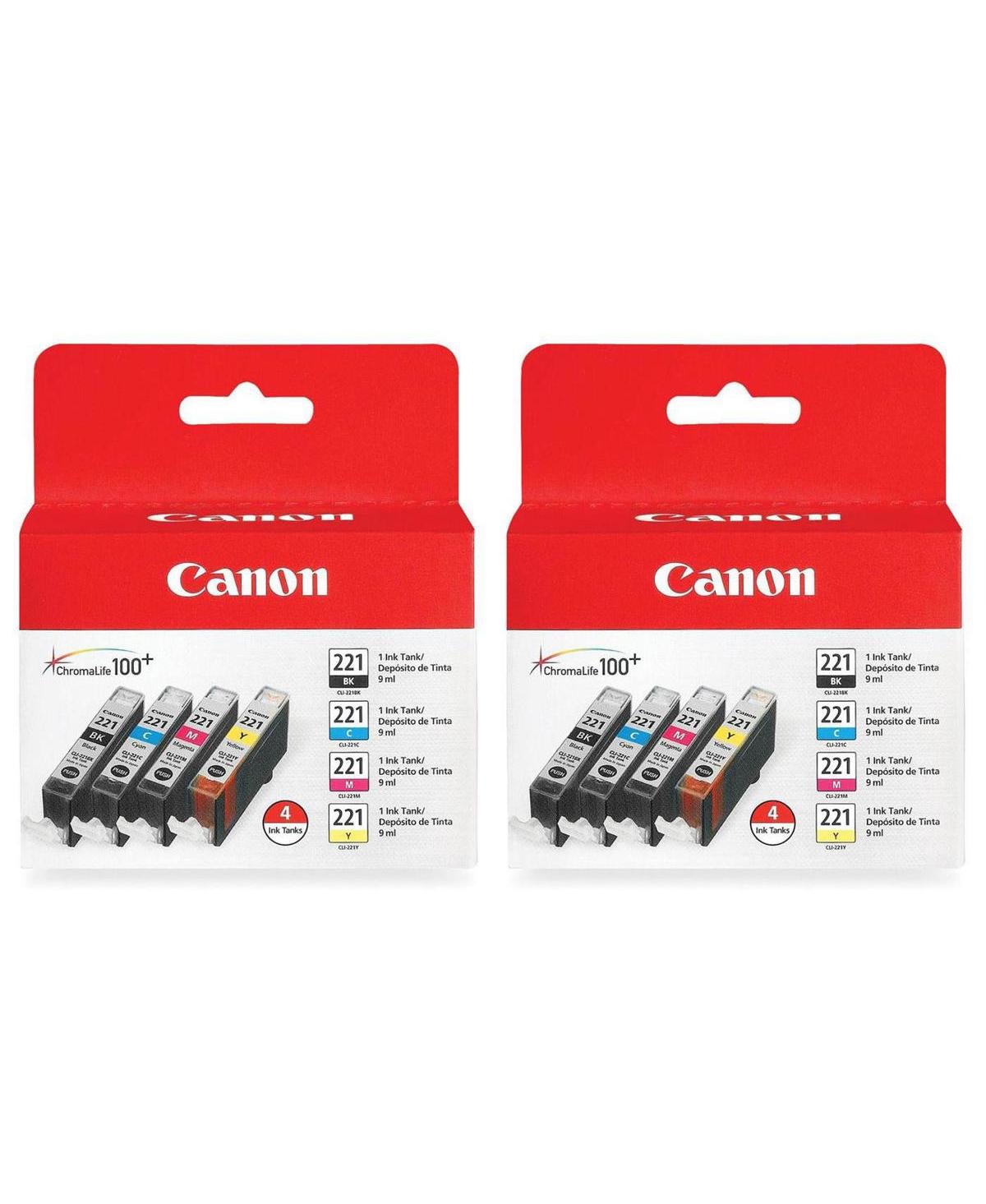 Click here for Canon 2 pack Cli-221CL Combo 4-Pack of Black  Cyan... prices