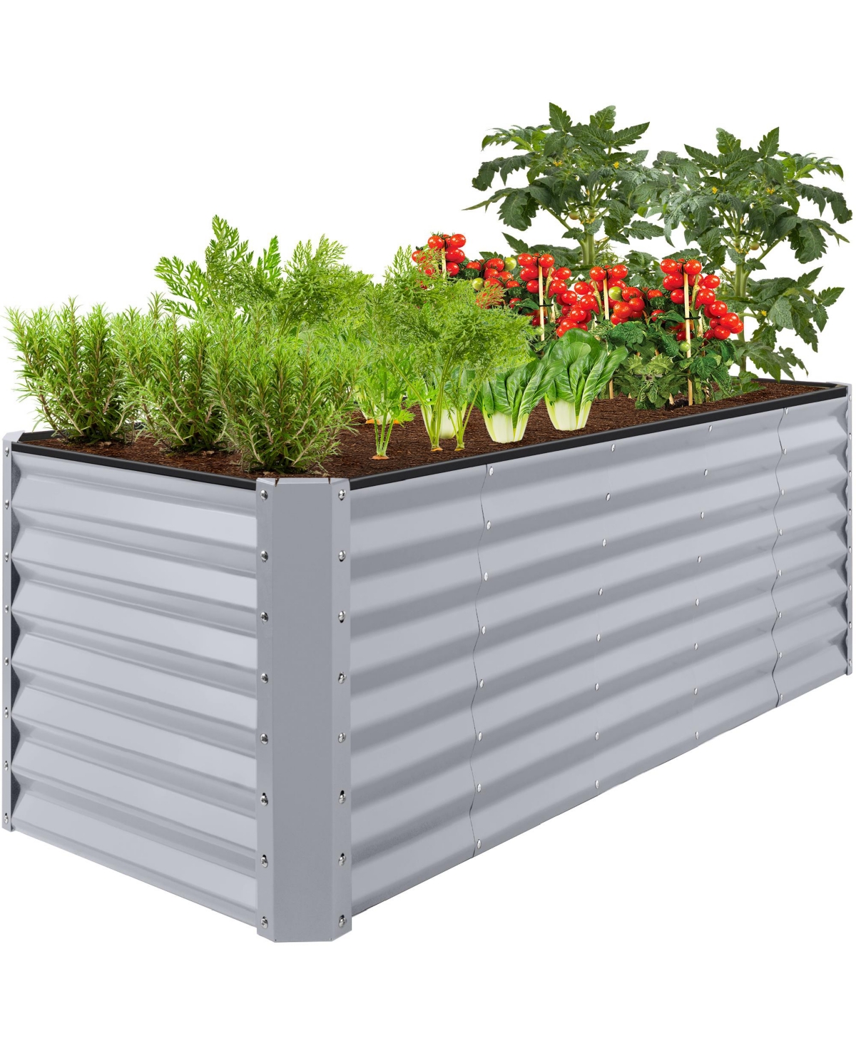 Click here for Best Choice Products 8x2x2ft Outdoor Metal Raised... prices